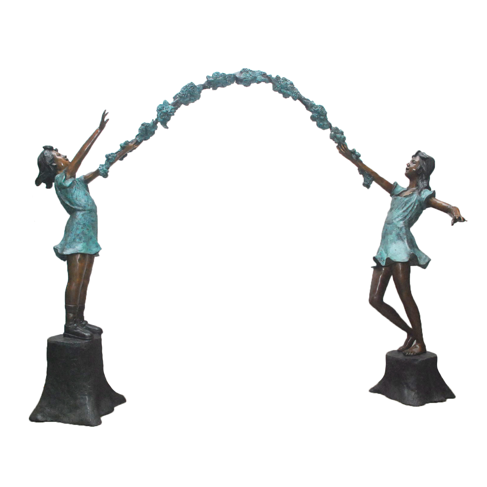 Bronze Arbor Girls Sculpture - Florida Bronze Statues, Sculptures and ...