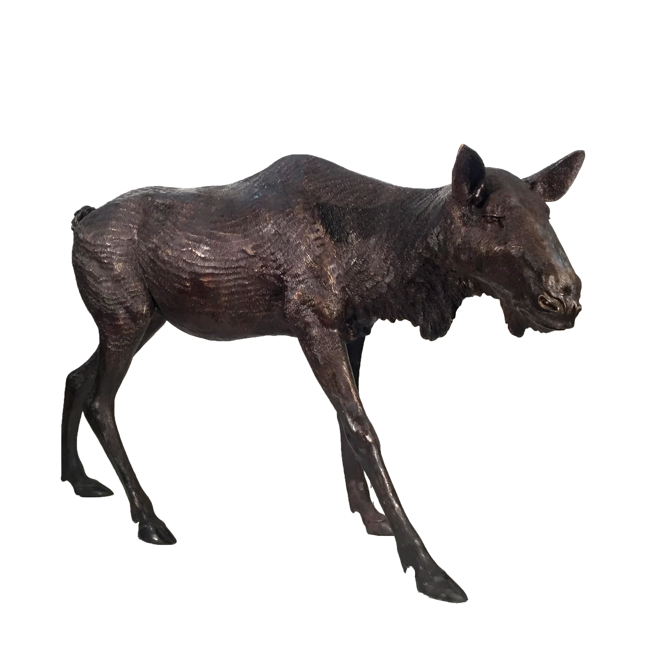 Bronze Female Moose Sculpture – Florida Bronze Statues, Sculptures and ...