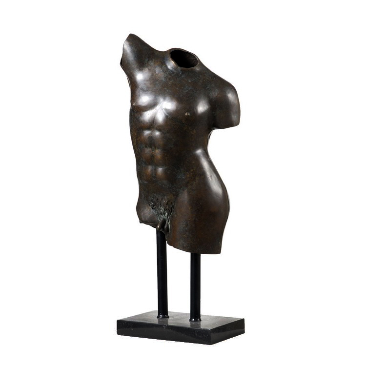Bronze Male Torso Partial Artifact Sculpture - Florida Bronze Statues ...