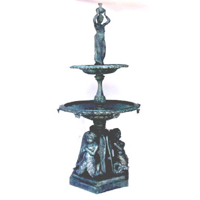 Bronze Merboy & Lady Two Tier Fountain - Florida Bronze Statues ...