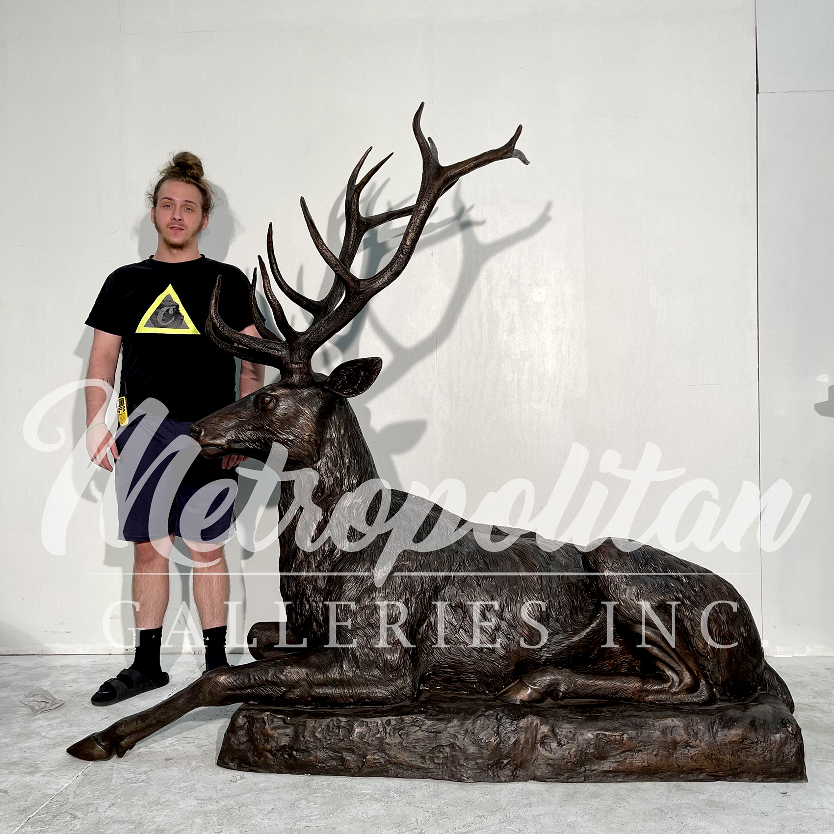 Bronze Reposing Deer Sculpture - Florida Bronze Statues, Sculptures and ...
