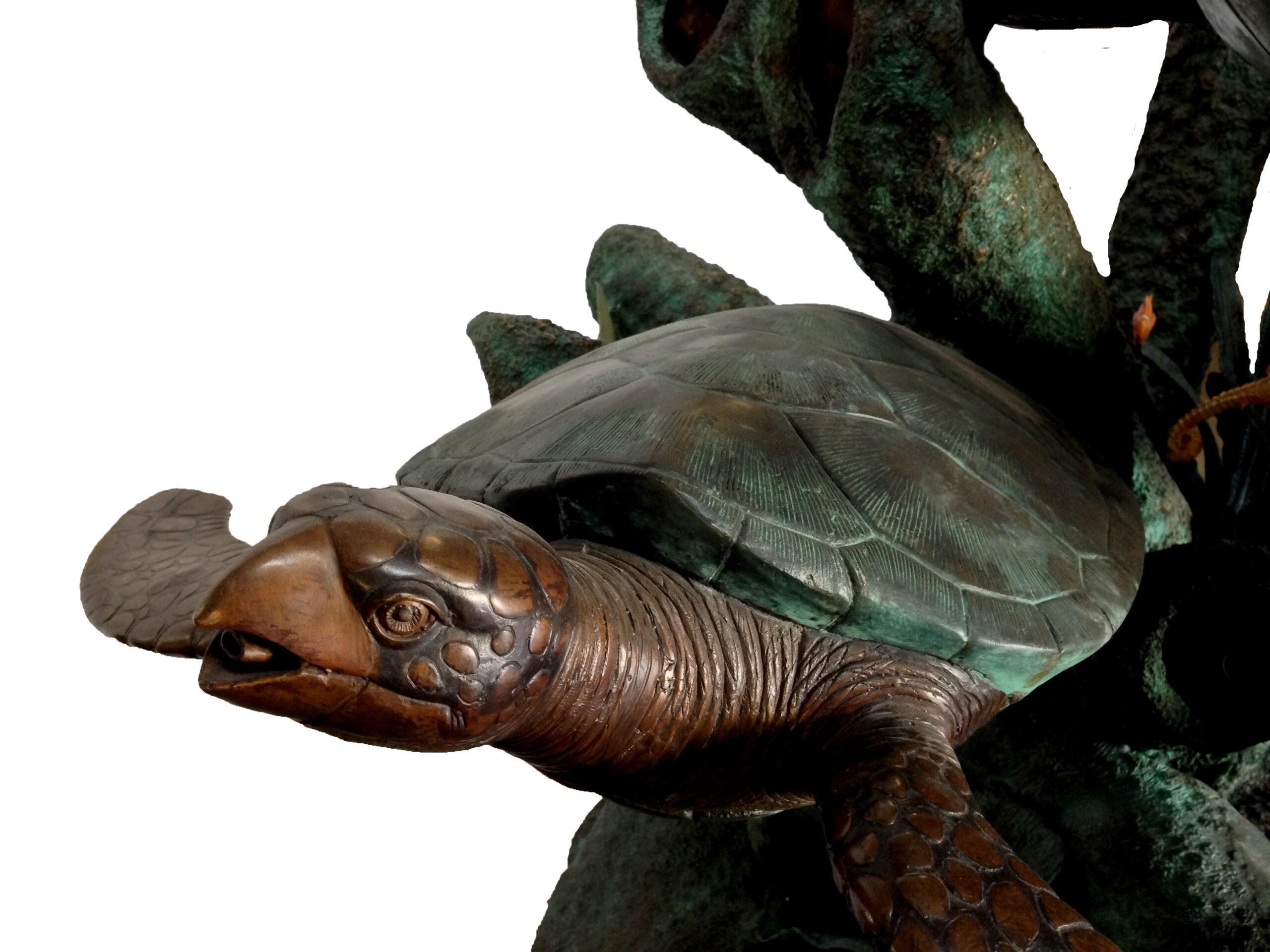 Bronze Sea Turtles & Jellyfish Fountain - Florida Bronze Statues ...
