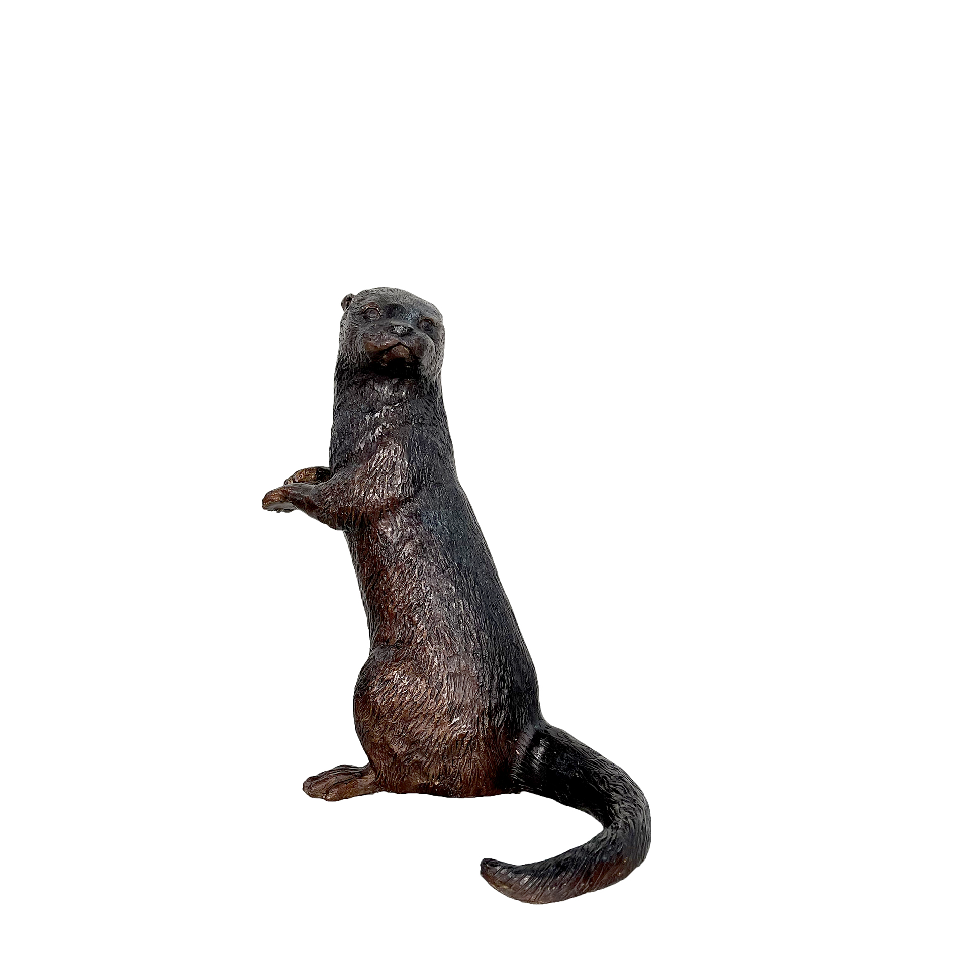 Bronze Standing Otter Sculpture - Florida Bronze Statues, Sculptures ...