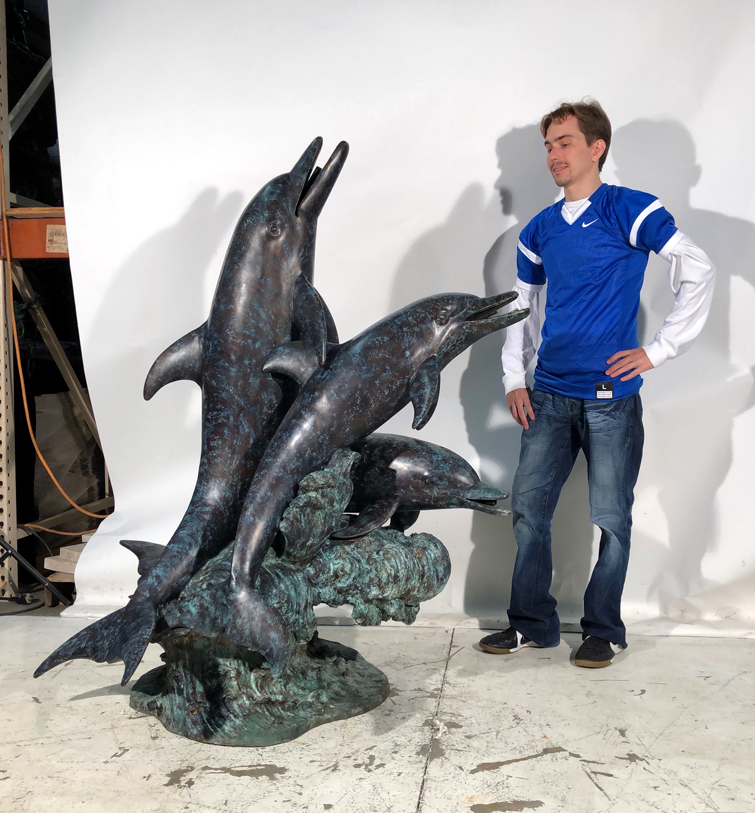 Bronze Three Dolphin Fountain Sculpture - Florida Bronze Statues ...