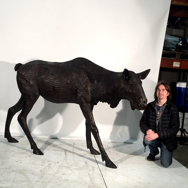 Bronze Female Moose Sculpture - Florida Bronze Statues, Sculptures and ...