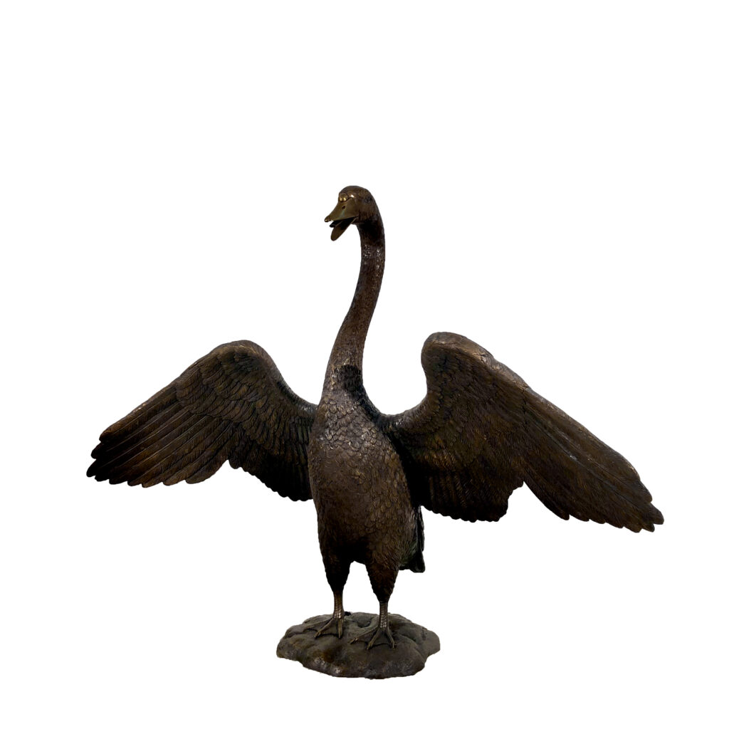 Bronze Swan Fountain Sculpture - Florida Bronze Statues, Sculptures and ...