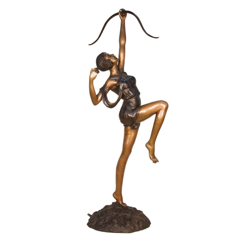 Bronze Lady Archer Fountain Sculpture - Florida Bronze Statues ...