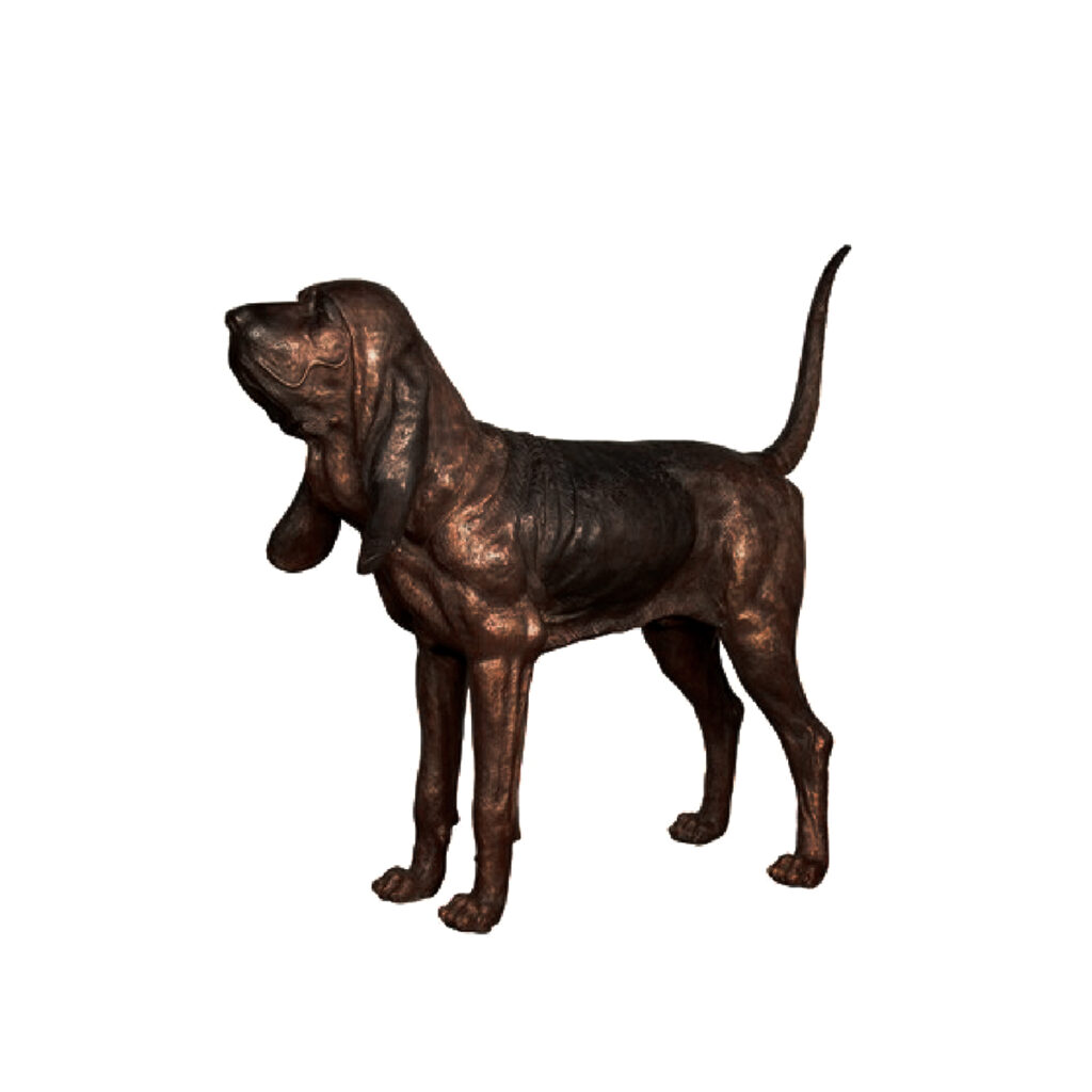 Bronze Bloodhound Dog Sculpture - Florida Bronze Statues, Sculptures ...