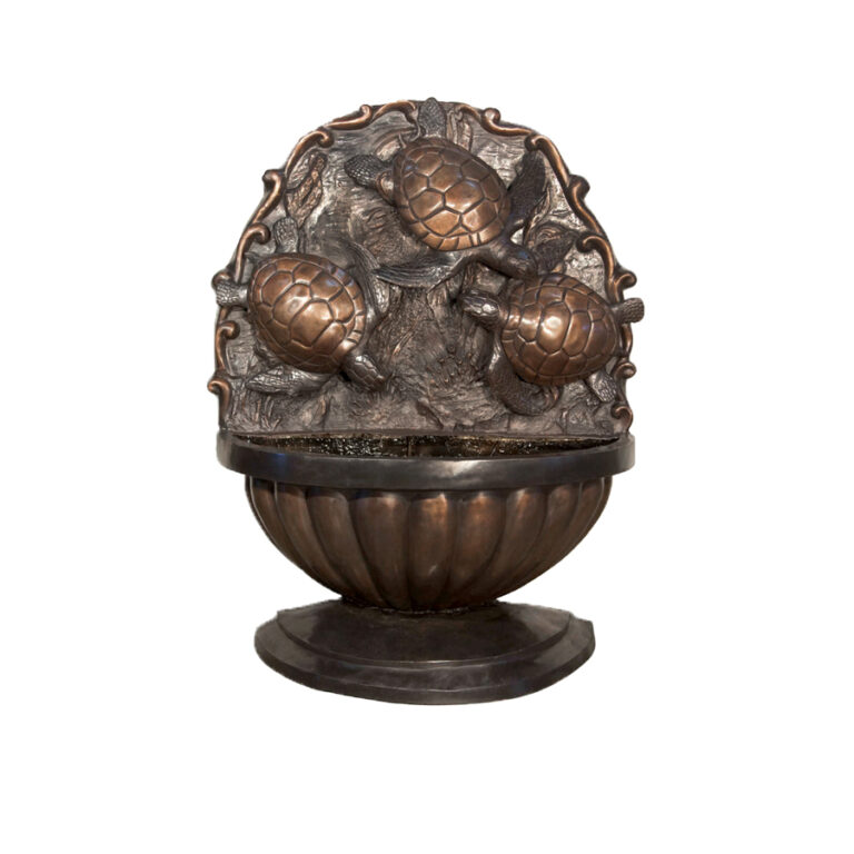 Bronze Sea Turtles Wall Fountain Sculpture - Florida Bronze Statues ...
