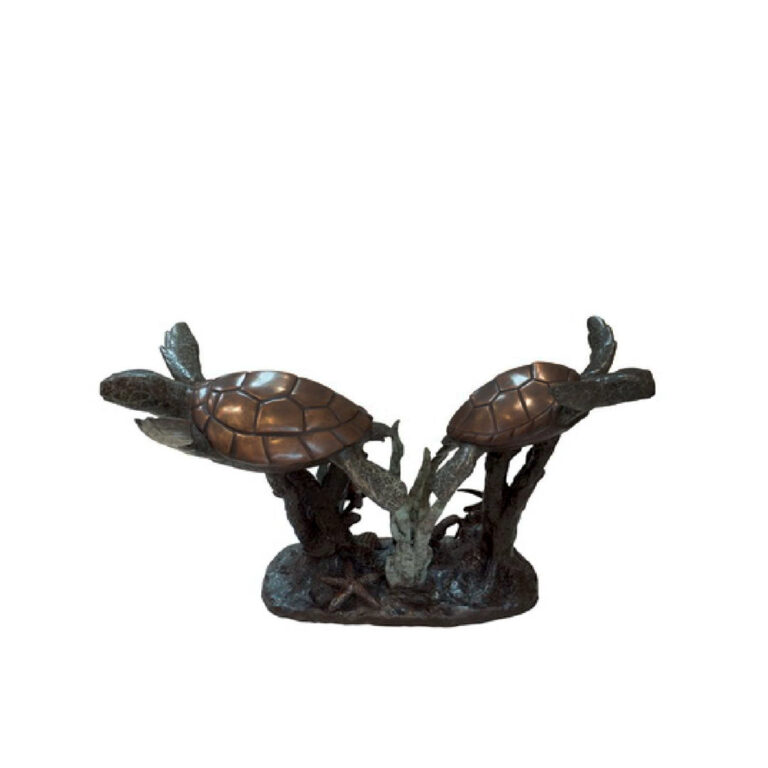 Bronze Sea Turtles Table Base Sculpture - Florida Bronze Statues ...