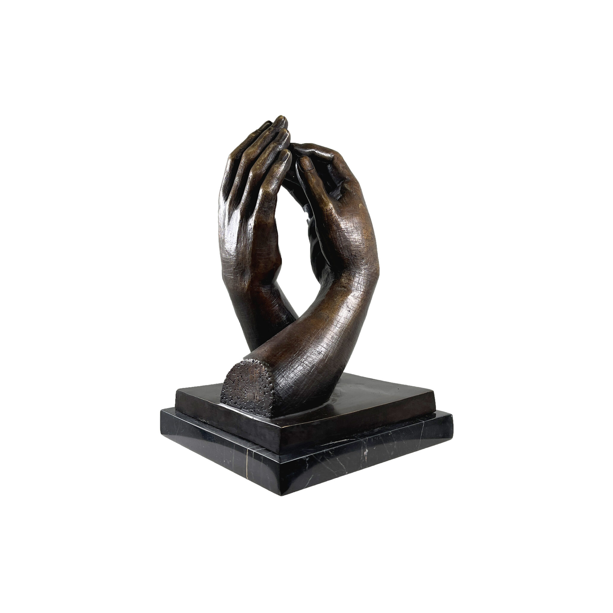 Bronze Grasping Hands Sculpture - Florida Bronze Statues, Sculptures ...
