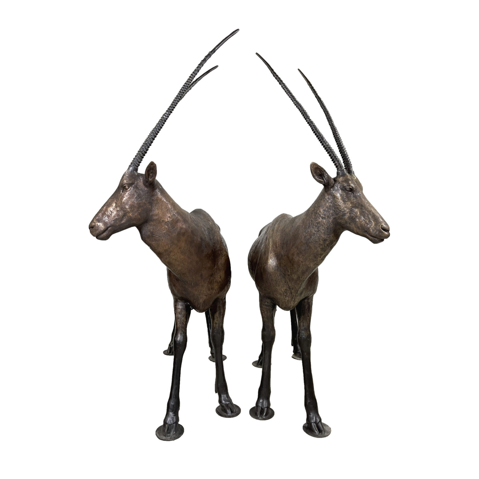 Bronze Arabian Oryx Sculpture Set - Florida Bronze Statues, Sculptures ...