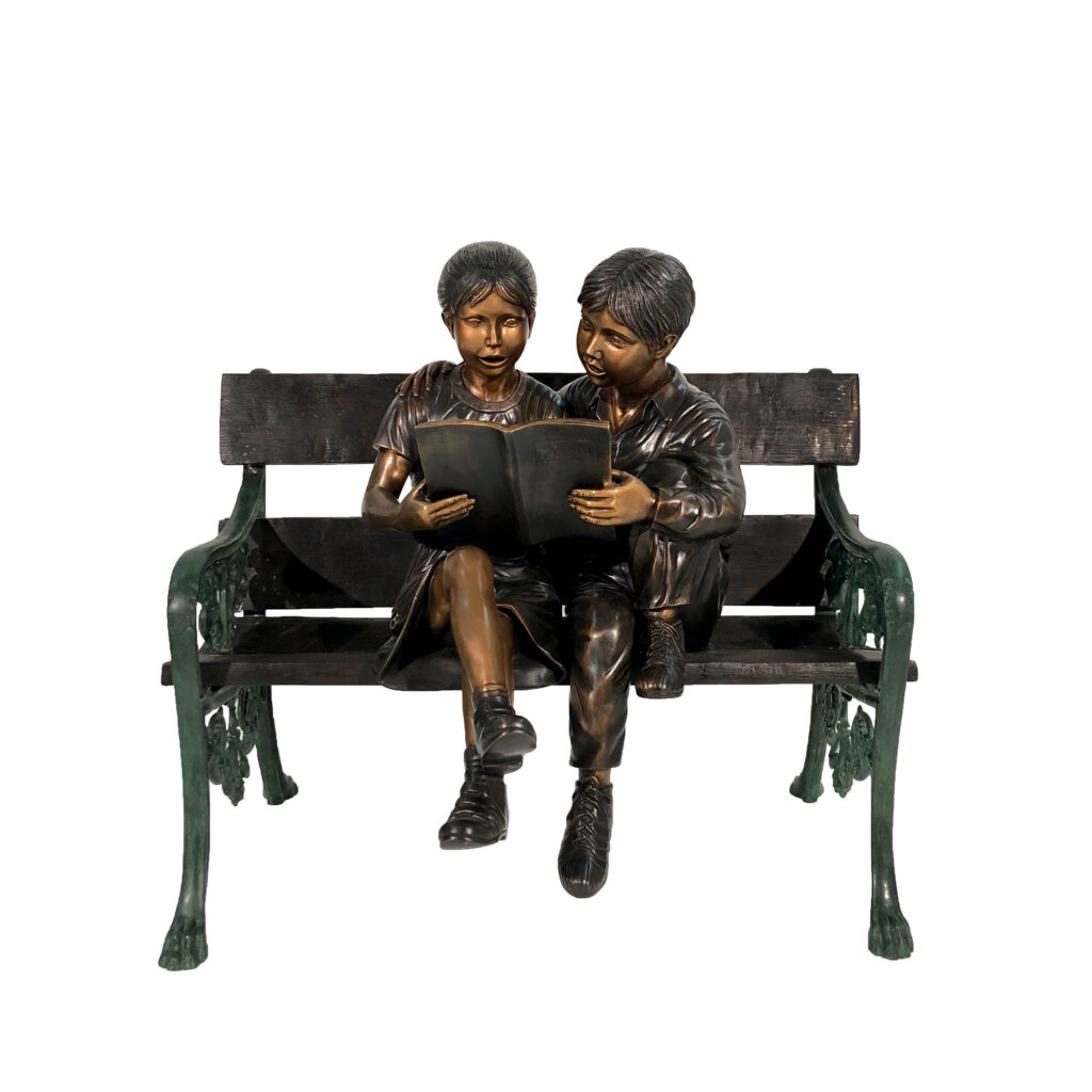 Bronze Large Garden Bench - Florida Bronze Statues, Sculptures and ...