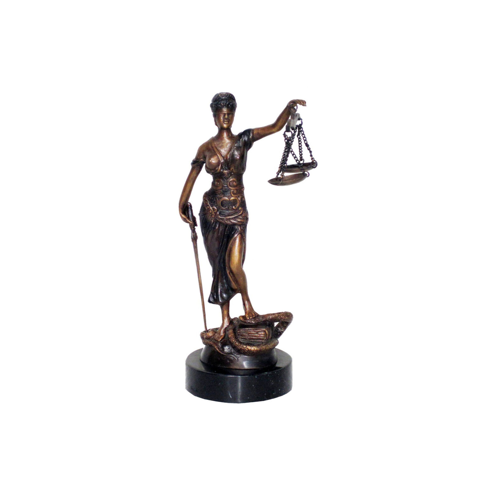 Bronze Lady Justice Table Top Sculpture - Florida Bronze Statues ...