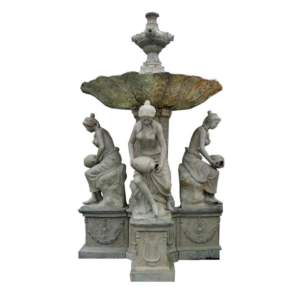 Bronze Large Lady Four Rivers Fountain - Florida Bronze Statues ...