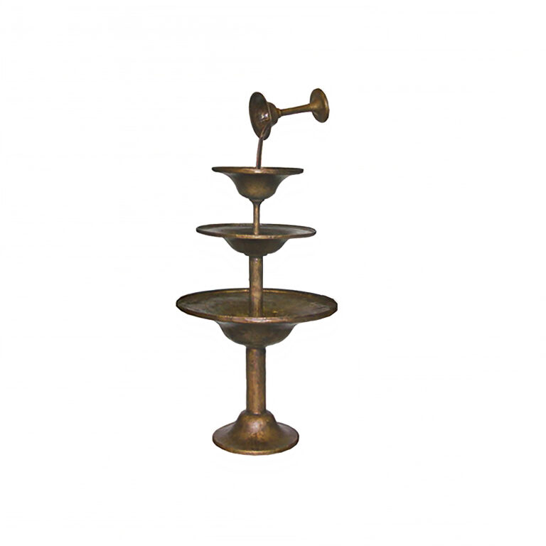 Bronze Modern Pouring Three Tier Fountain - Florida Bronze Statues ...