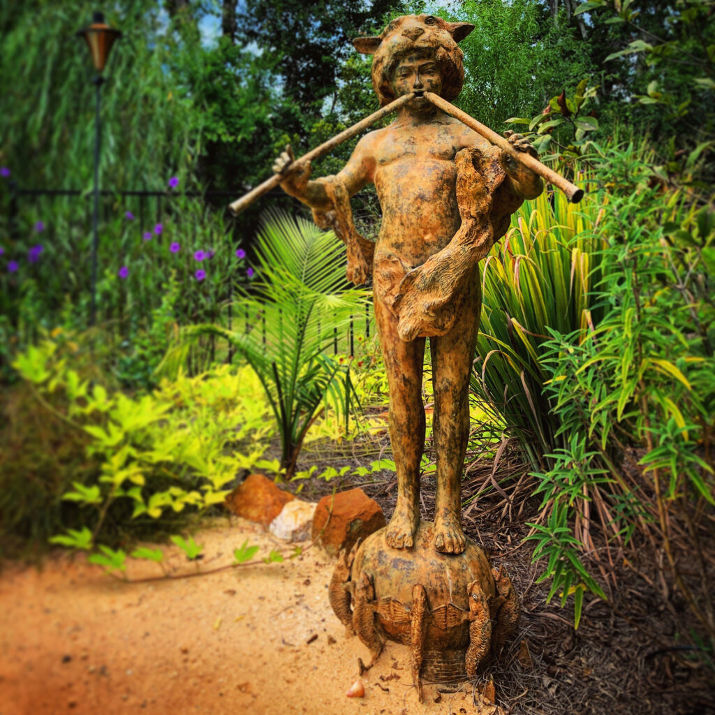 Bronze Boy with Pipes on Fish Base Fountain Sculpture - Florida Bronze ...